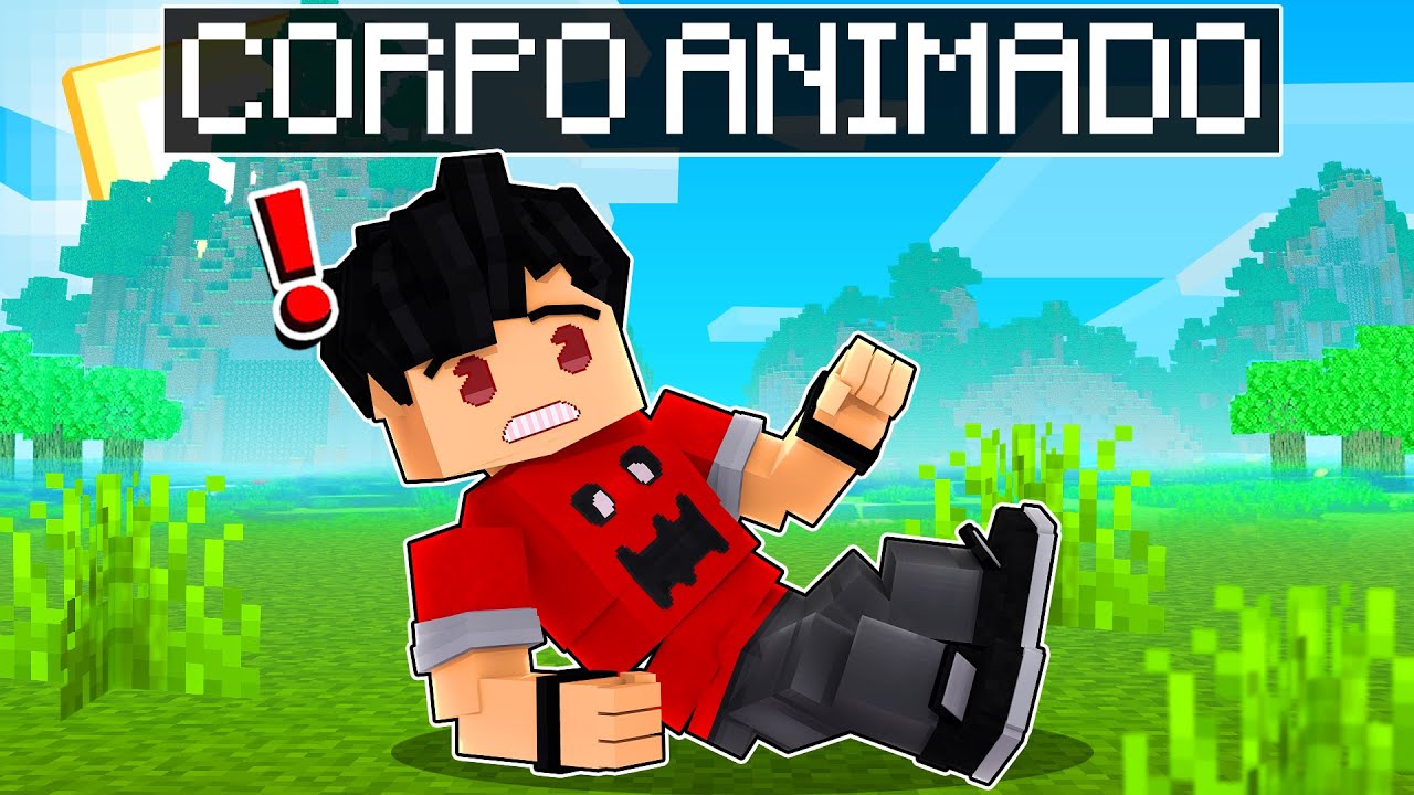 P3DRU tem um CORPO ANIMADO no Minecraft - YouTube