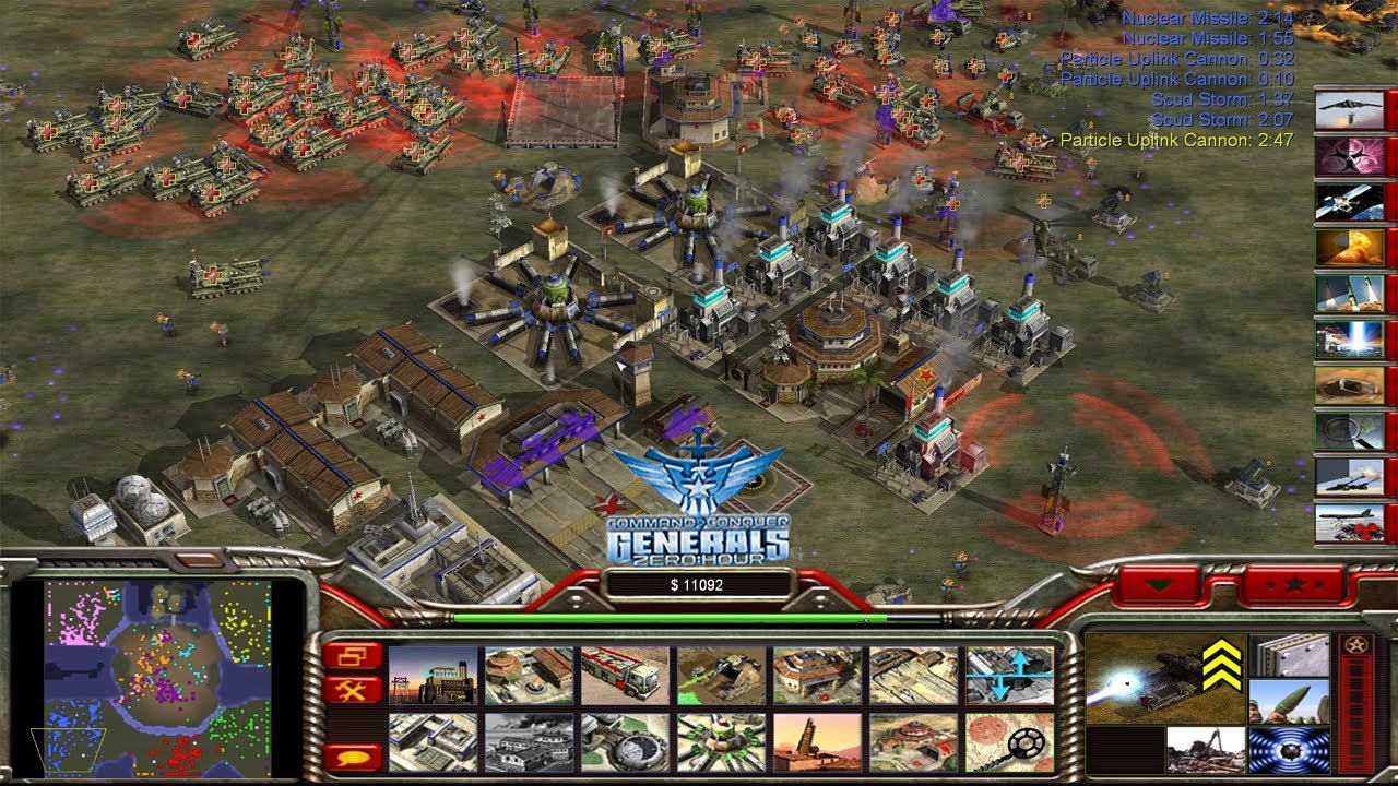 Command & Conquer Generals Zero Hour - BOSS MOD 1 vs 7 HARD AI Gameplay ...