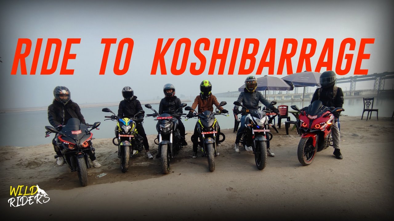 Ride To Koshi Barrage With Wildriders | Extreme Cornering In Nadaha ...