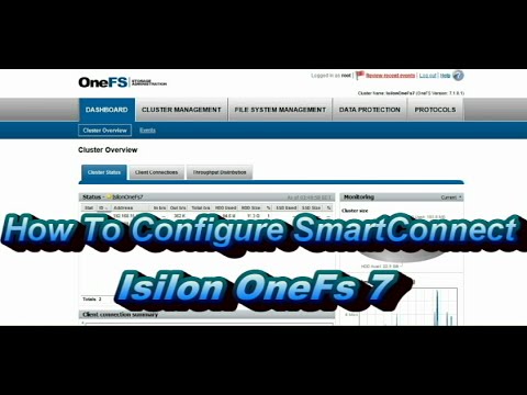 How to Configure SmartConnect Basic in Isilon OneFs 7 - YouTube