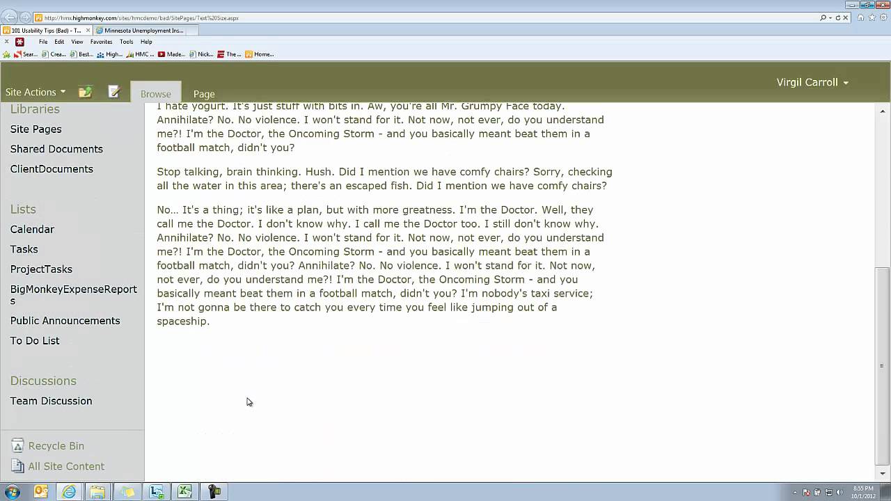 101 SharePoint Usability Tips - # 77 Text Resizing - YouTube