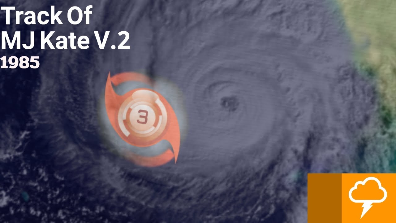 Track Of Major Hurricane Kate, 1985 (v.2) - YouTube