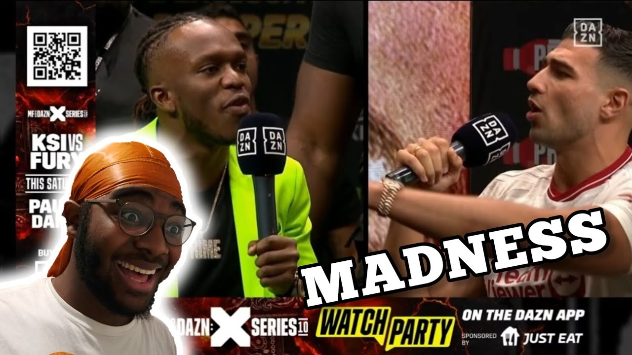 LIVE REACTION TO KSI VS TOMMY FURY PRESS CONFERENCE REACTION | MISFITS ...