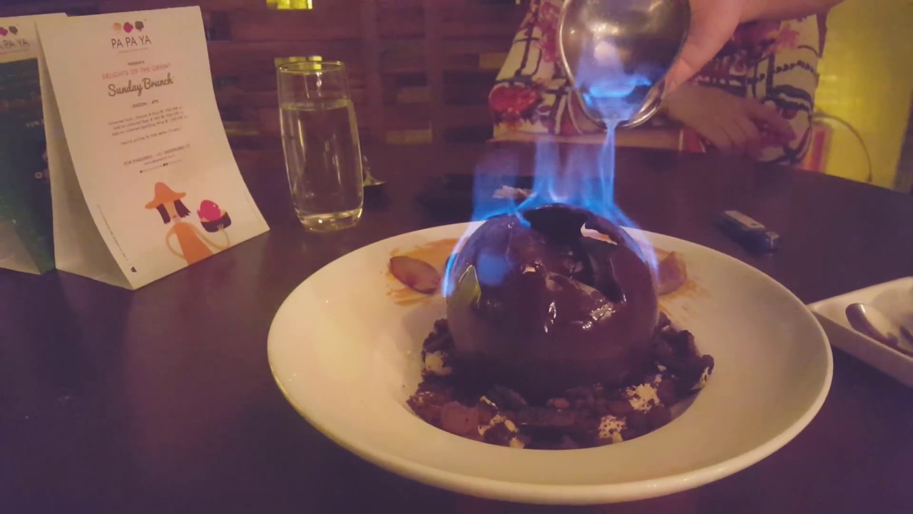 Chocolate Fire Ball at Pa Pa Ya - YouTube