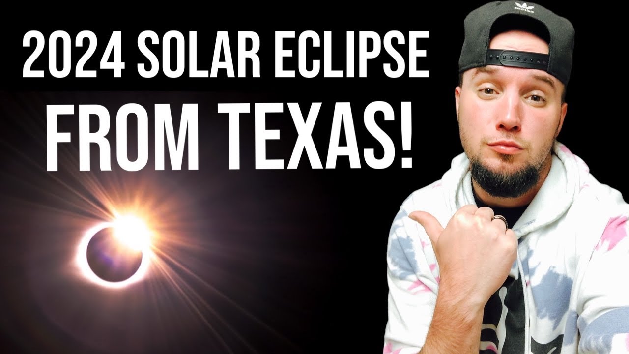 2024 Solar Eclipse From Texas. 100% Totality - YouTube