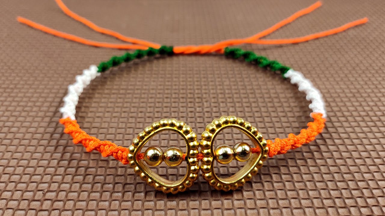 Independence Day Craft | Quick & Easy Tri-color Bracelet | DIY Tricolor ...