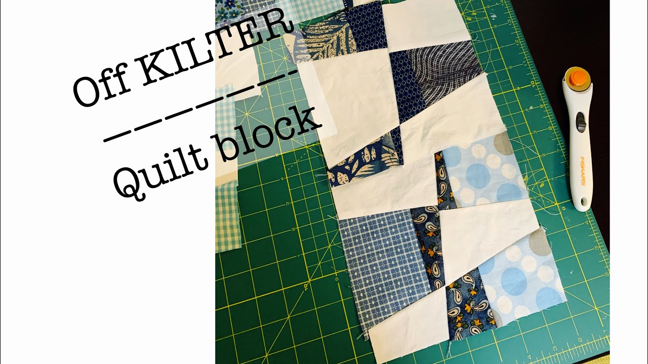 Off kilter QUILT BLOCK-learn to sew-easy quilt-disappearing strips ...
