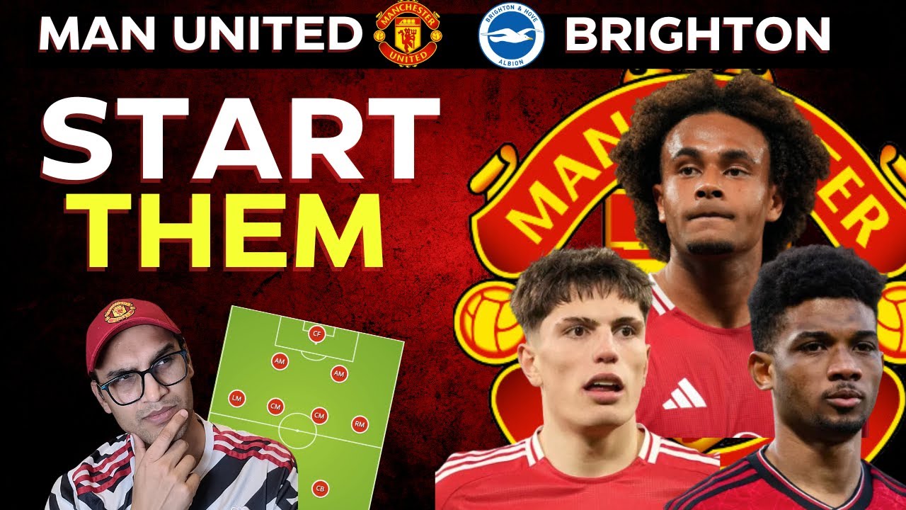 MAN UNITED vs BRIGHTON PREVIEW! Amorim MUST play them! Predicted Man ...