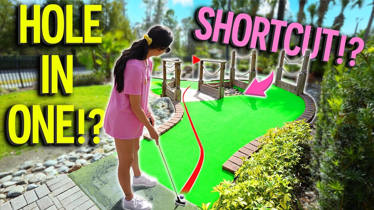 AMAZING Hole In One on the FASTEST Mini Golf Greens We've Ever Played ...