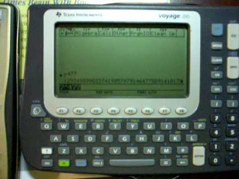 HP49G+ .vs. TI VOYAGE 200 in action - YouTube