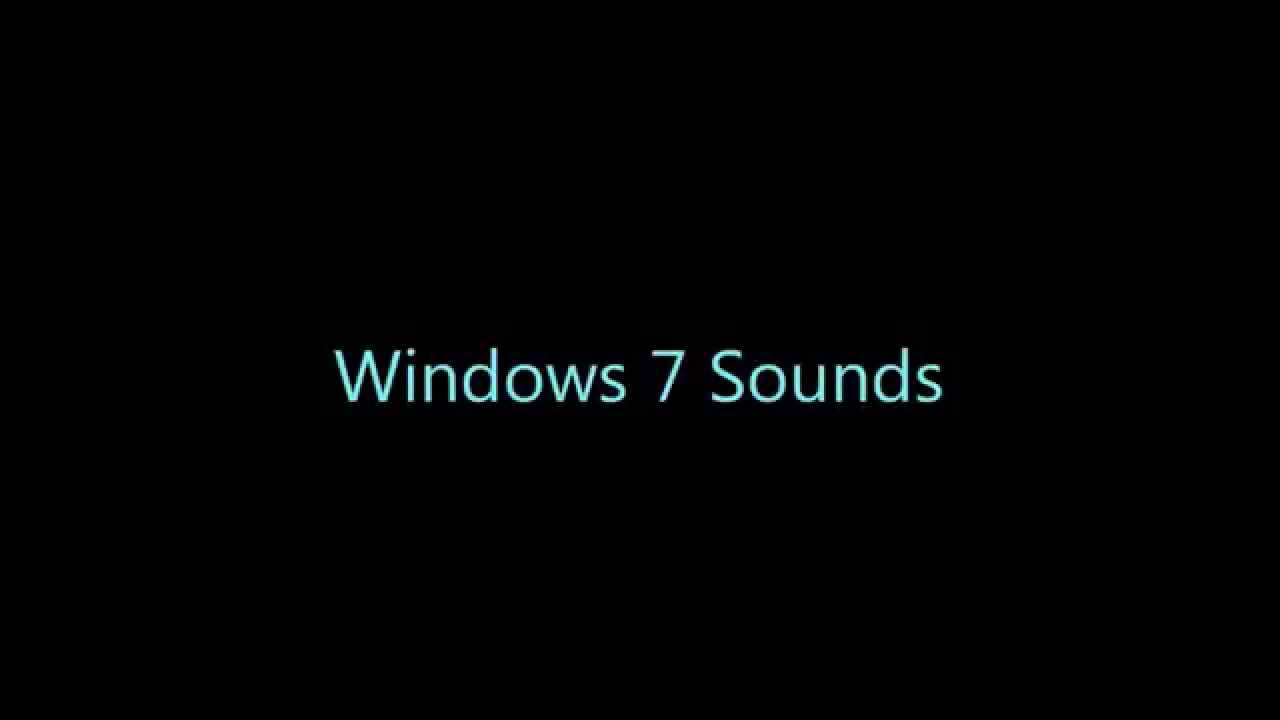 Windows 7 Sounds - YouTube