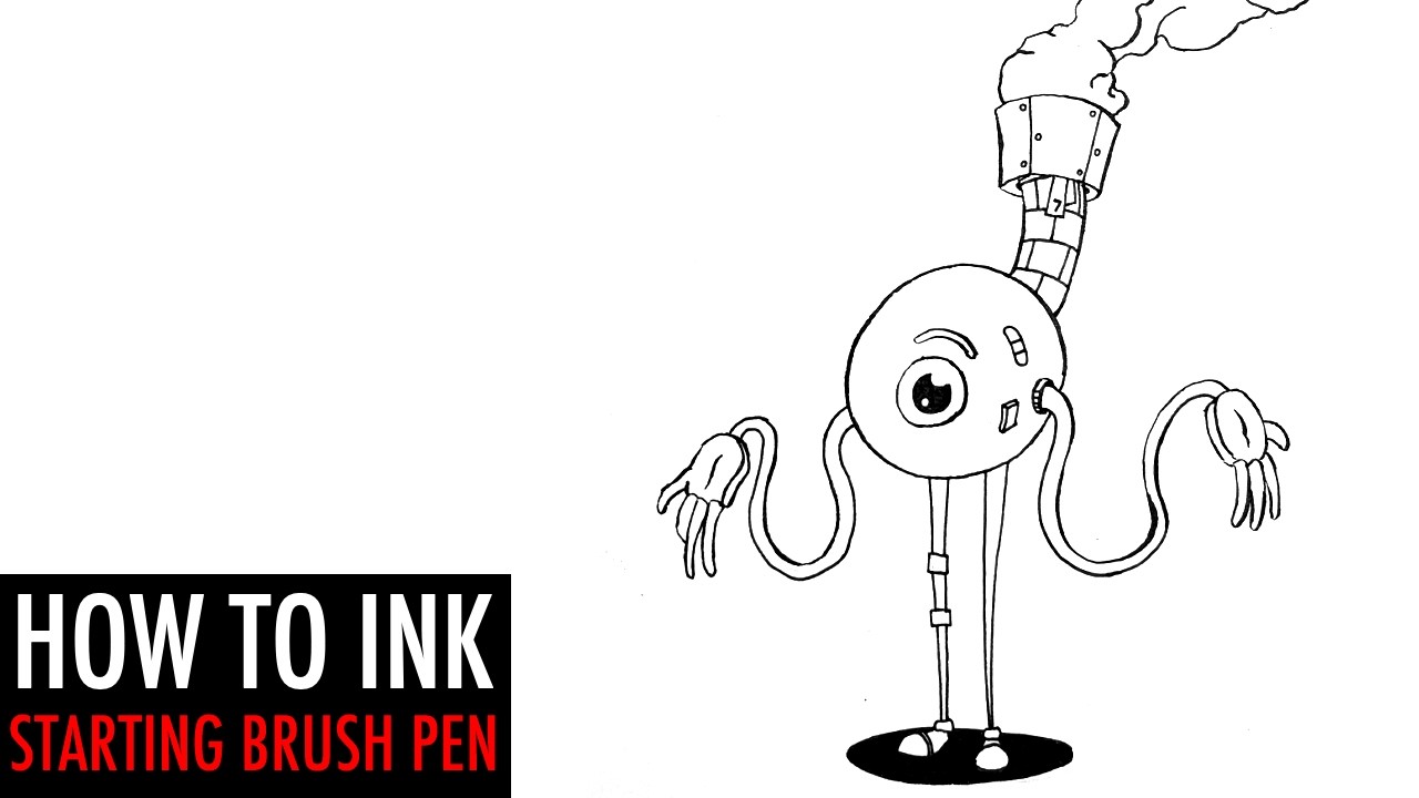 Brush Pen Introduction - How to Draw with Ink - YouTube