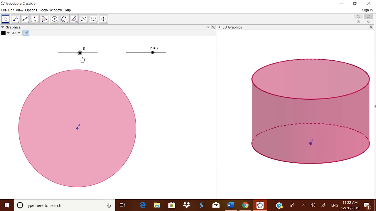 SA and Volume of Cylinder - YouTube