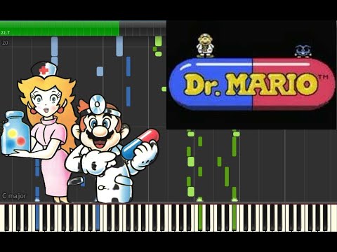 Dr. Mario theme Fever - Synthesia - Piano - Nes - YouTube