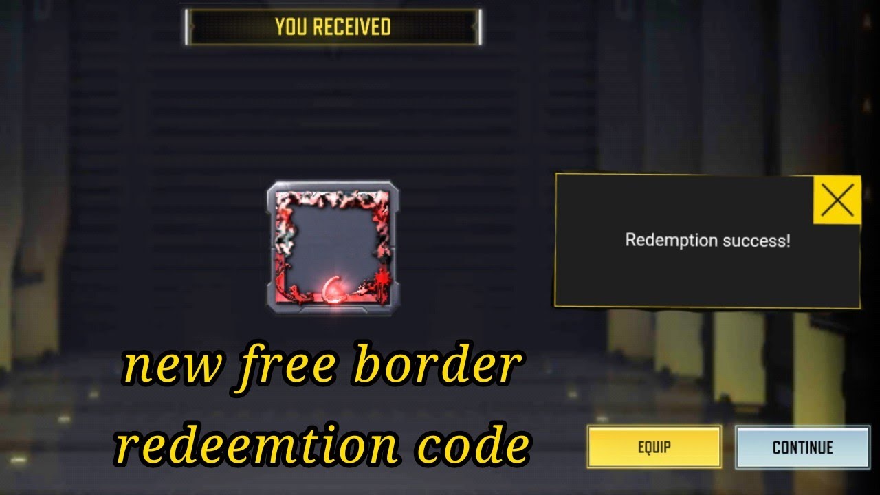 *NEW* Codm New Redeem Code!!||Border||Get it now!! - YouTube