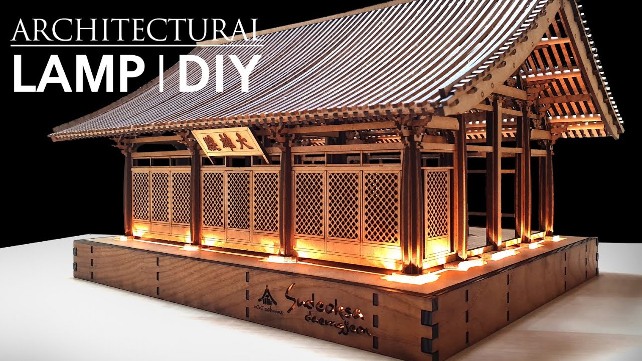 DIY Architectural Miniature + LED💡 "Main Buddhist hall" of Korean ...