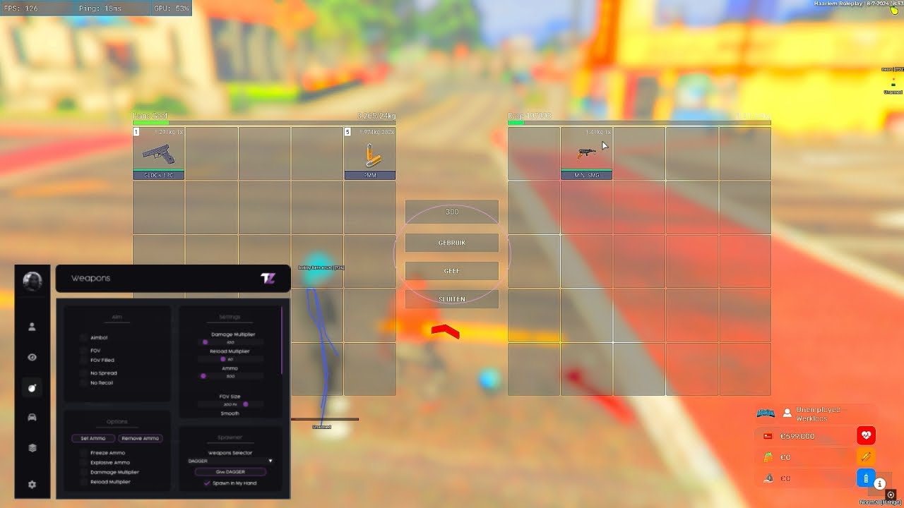 Wapens rippen met cheats op GTA 5 ROLEPLAY 😂 (too easy) - YouTube