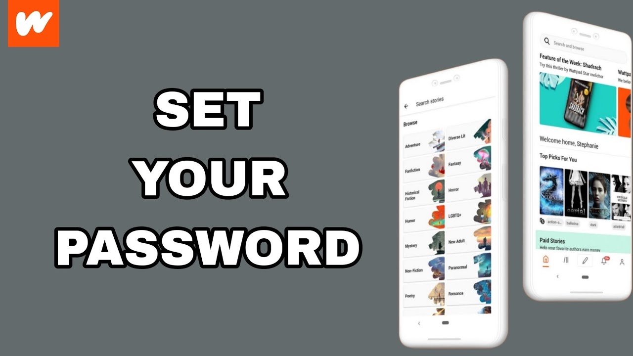 How To Set Your Password On Wattpad App - YouTube
