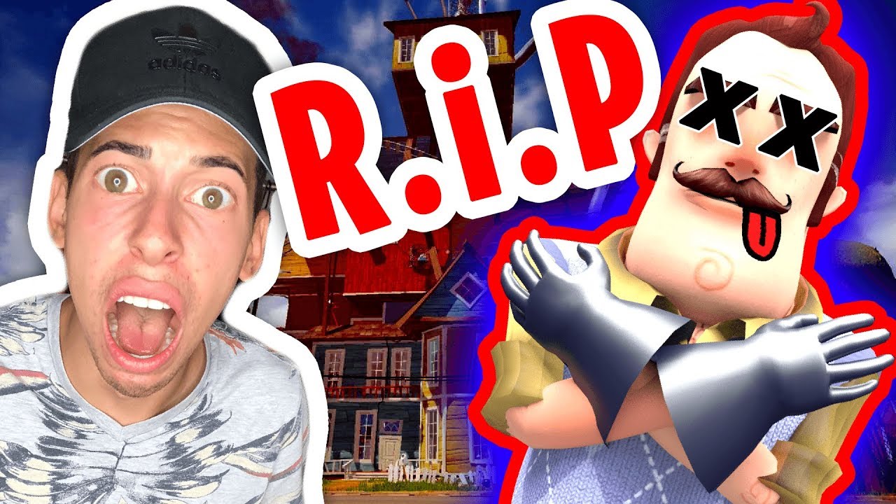 I KILLED THE NEIGHBOR!? HELLO NEIGHBOR SECRET ENDING! - YouTube