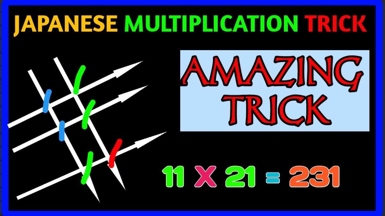 JAPANESE MULTIPLICATION TRICK - YouTube