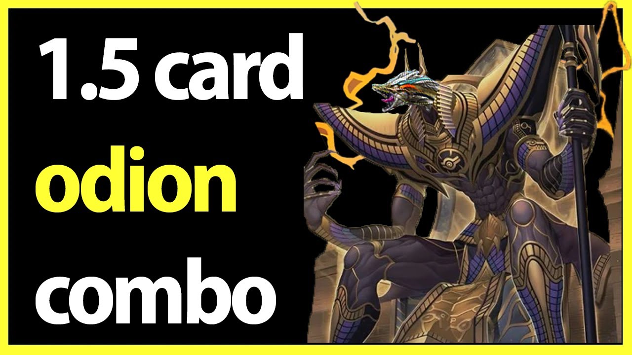 CREATIVE NEW way to play the ODION combo! 1.5 card lock combo yugioh ...