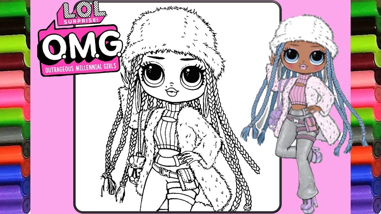 LOL OMG Snowlicious Makeover Magic Coloring | Kids Easy Coloring Pages ...