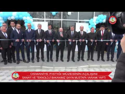 OSMANİYE FISTIĞI MÜZESİNİN AÇILIŞINI SANAYİ VE TEKNOLOJİ BAKANIMIZ SAYIN MUSTAFA VARANK YAPTI