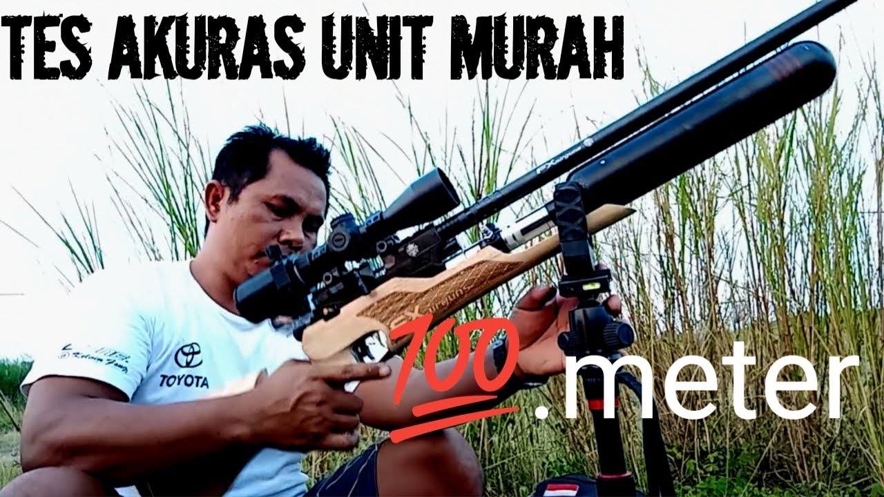 tes akurasi unit murah upgrade di jarak 100.meter dengan slug 15.gr ...