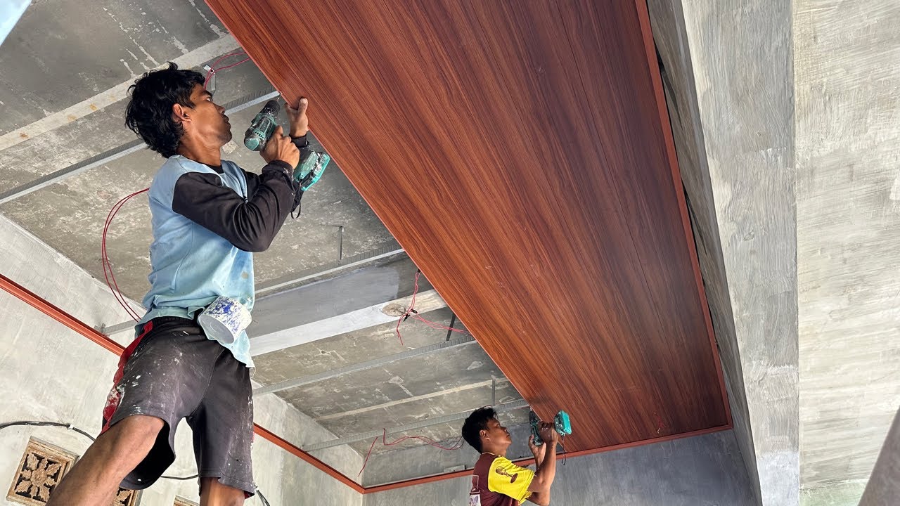 Pasang PLAFON PVC Teras Rumah ukuran 2,5 x 4 meter Rumah Minimalis ...