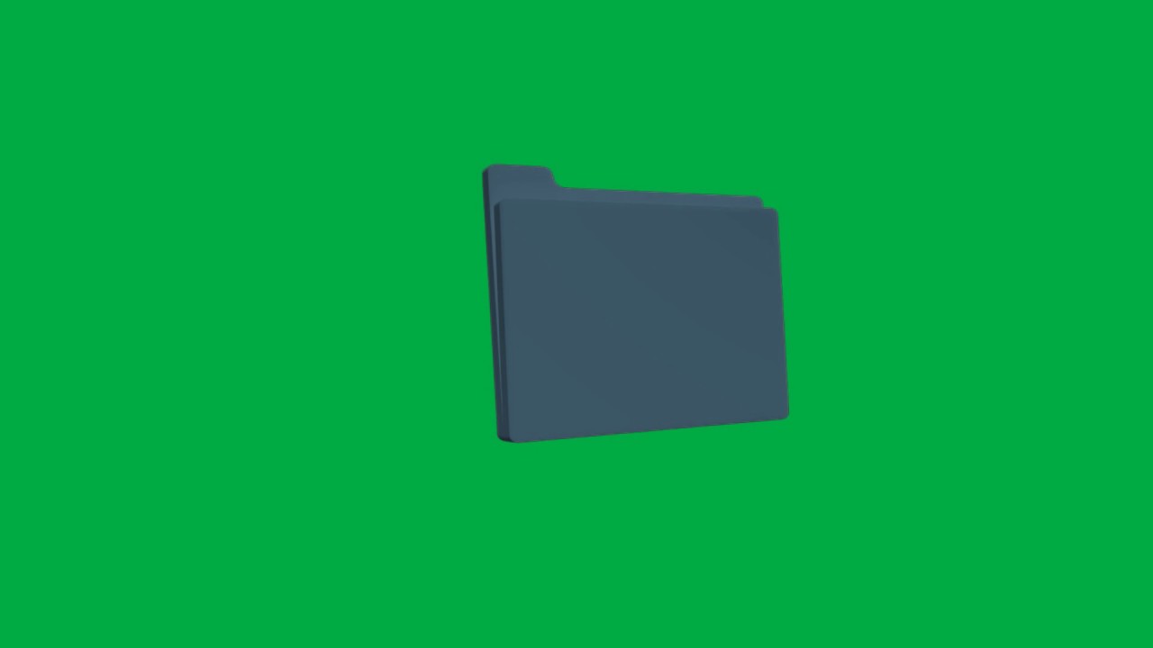 Folder Green Screen - YouTube