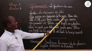 Cours - CM1 - Français : Grammaire / Les fonctions du n... | Doovi