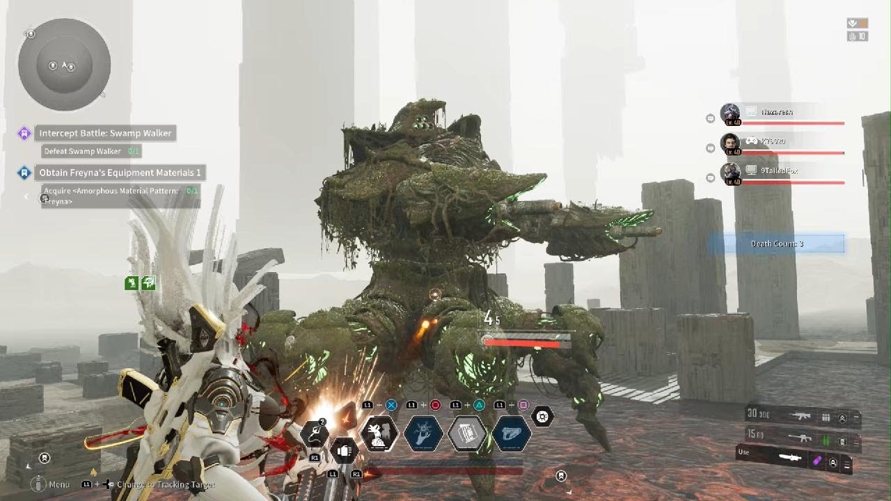 [PS5] The First Descendant - Swamp Walker Boss kill - Gley Gameplay ...