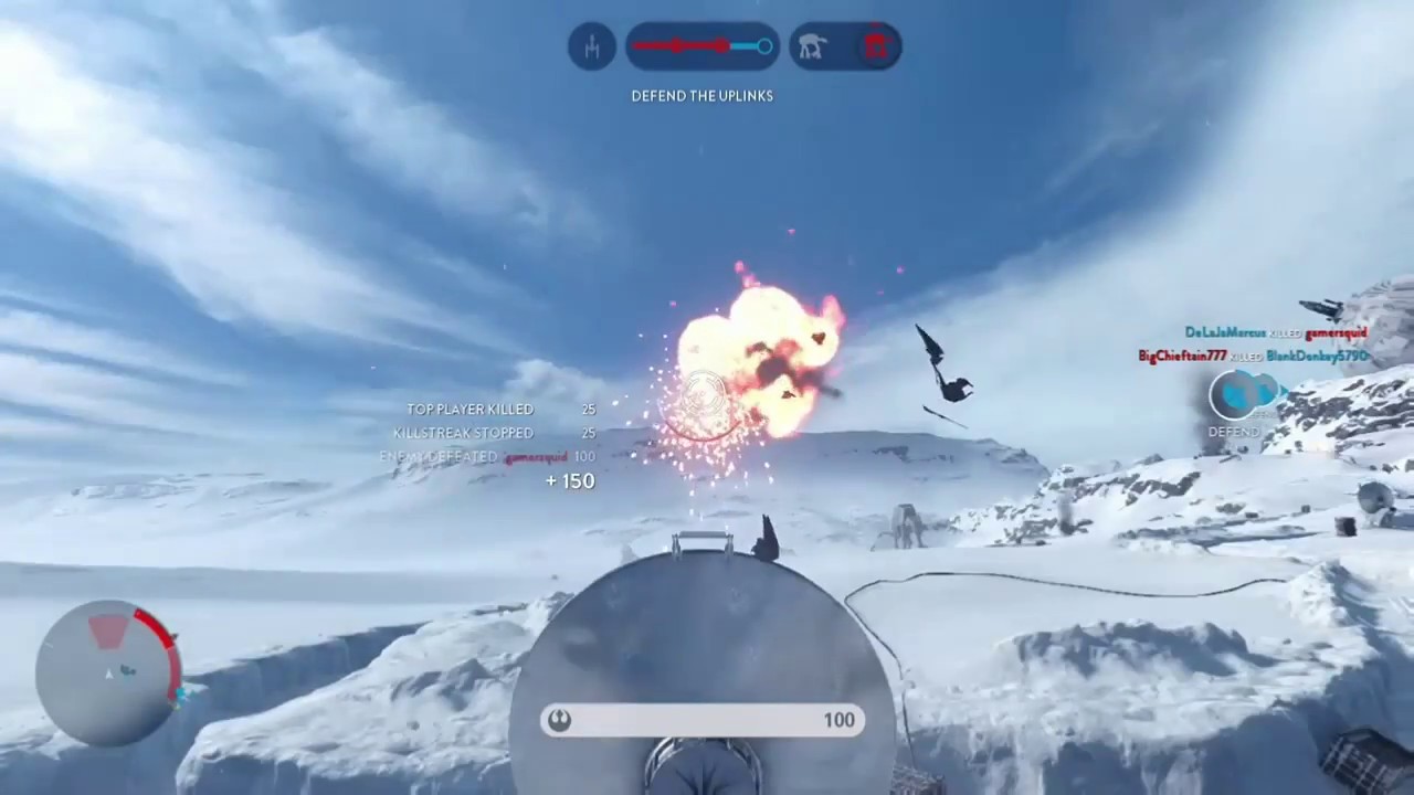 Star Wars Battlefront: TURRET V. TIE INTERCEPTORS - YouTube