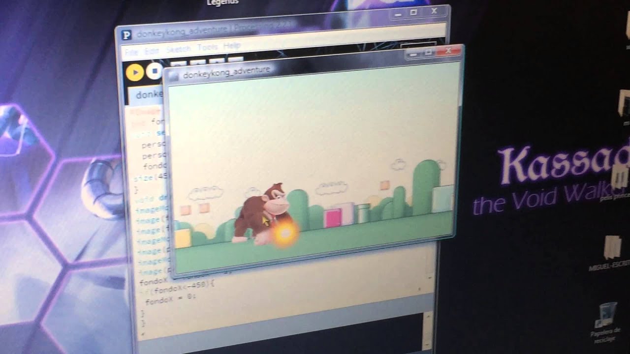 Ejemplo de mini-juego con Processing - YouTube
