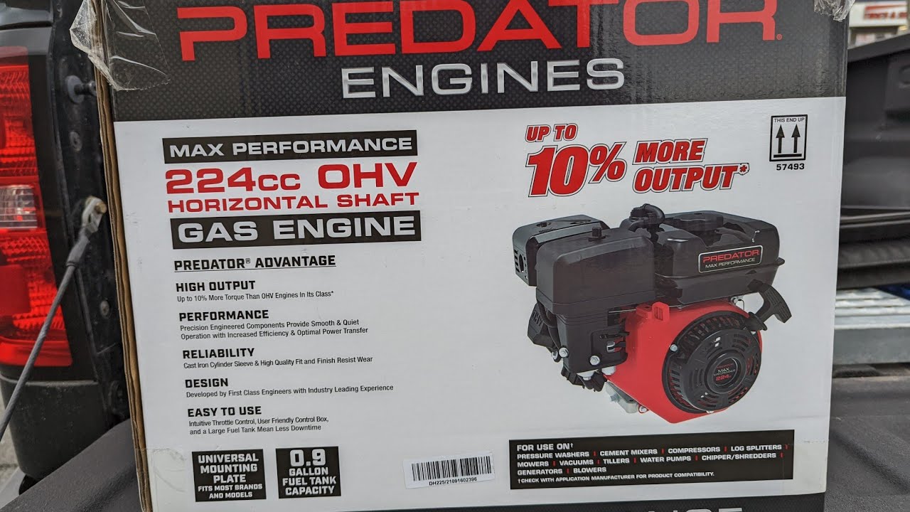 Predator 224cc "Max Performance" review 004 - YouTube