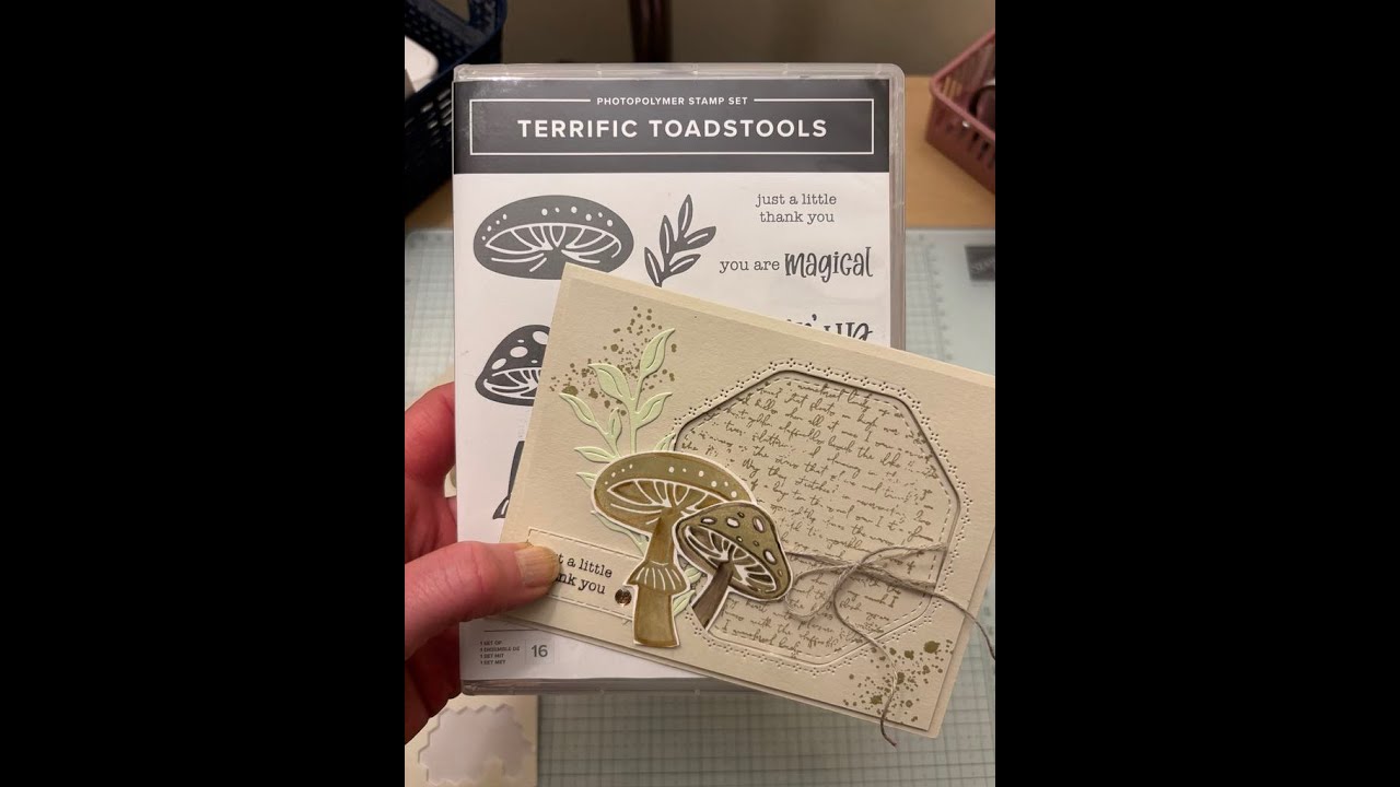 Terrific Toadstools Card Class @ Home - Project 4 - YouTube