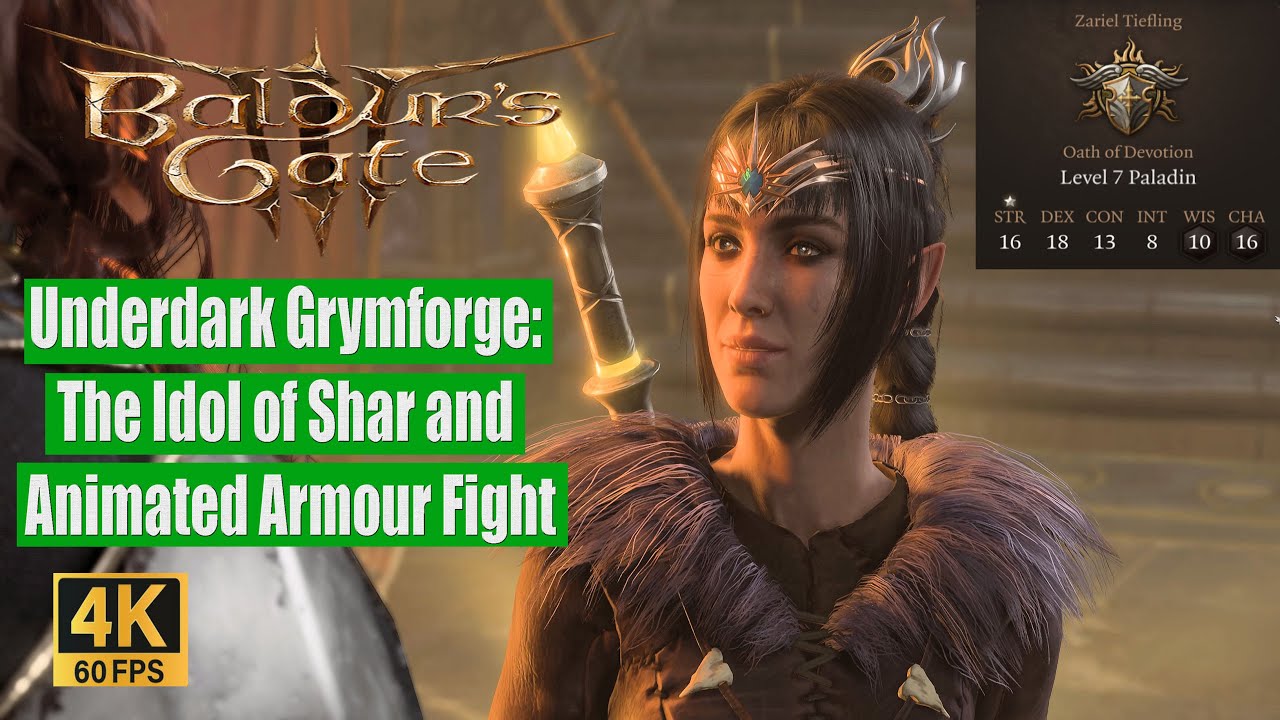 Baldur's Gate 3 Walkthrough Underdark Grymforge The Idol of Shar and ...