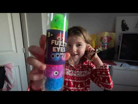 We opened our Christmas stockings!