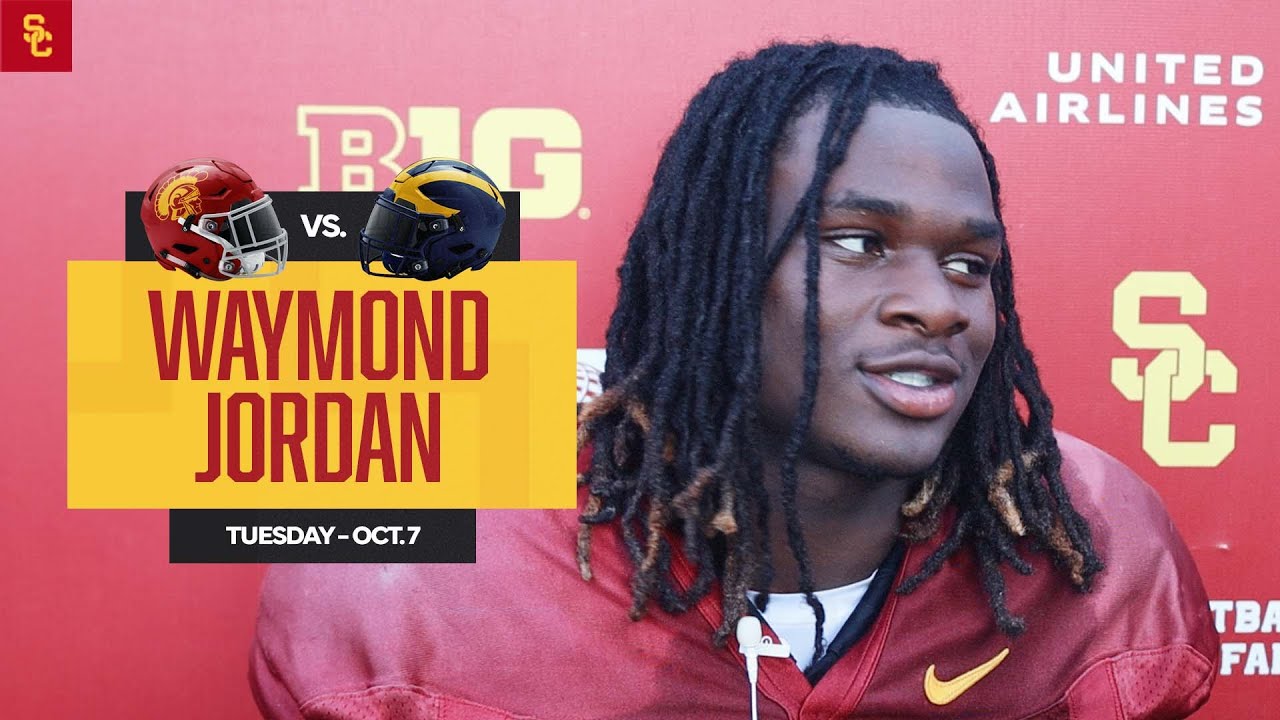 USC RB Waymond Jordan | Tuesday of Michigan Week - YouTube