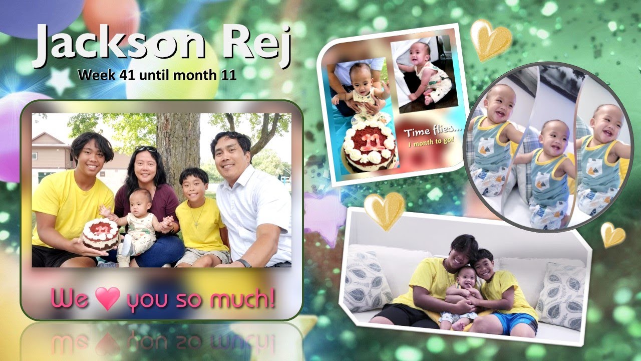 Baby Jackson turns 11 months old (Week 41 to August 17th) - YouTube