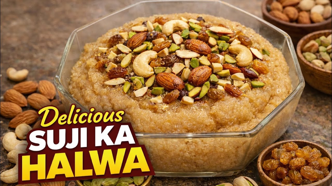 Delicious Suji Halwa Recipe | Quick & Easy Indian Dessert - YouTube