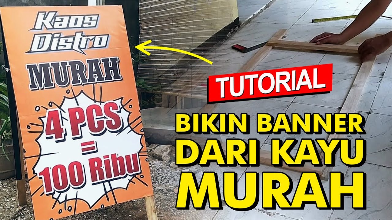 Bikin Banner Kayu Untuk Toko Kaos Distro Pasar Banyurip Pekalongan ...