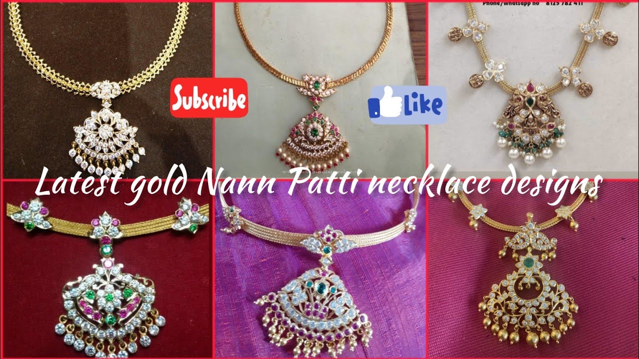 latest gold Nann Patti designs necklace with weight // necklace in ...
