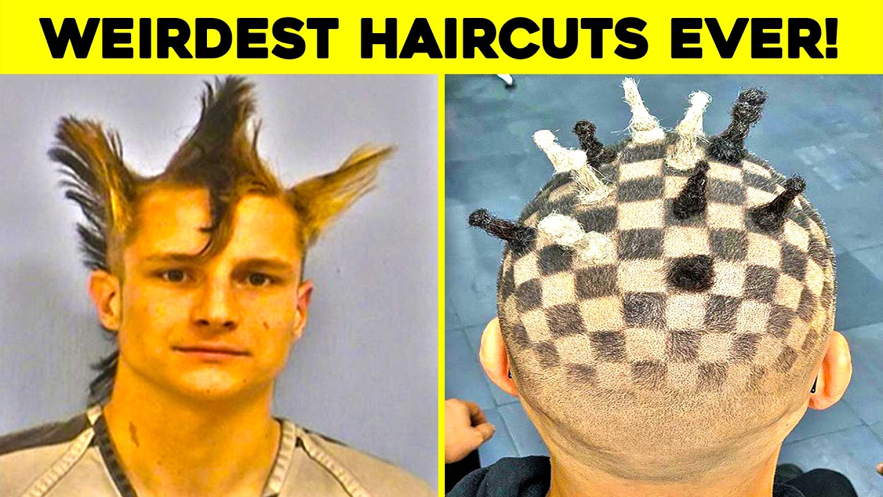 The Weirdest Haircuts You Will Ever See - YouTube