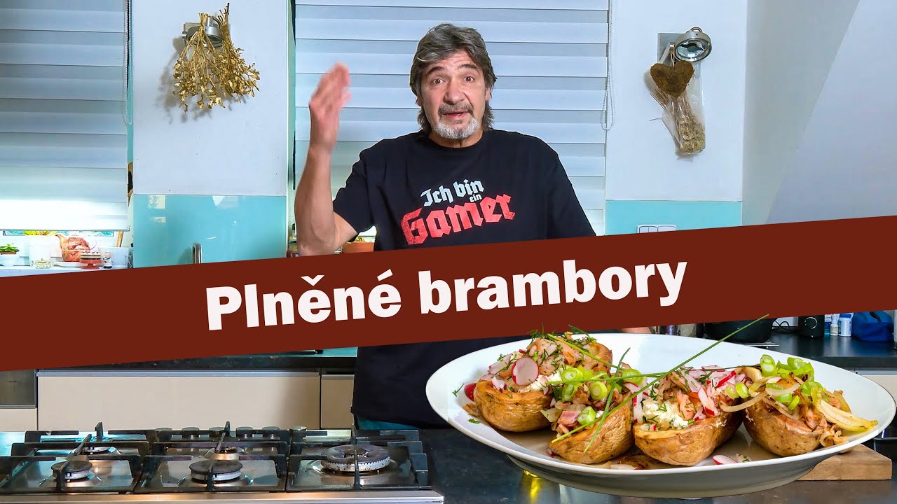 Jirka Babica a jeho VÝBORNÝ recept na plněné brambory