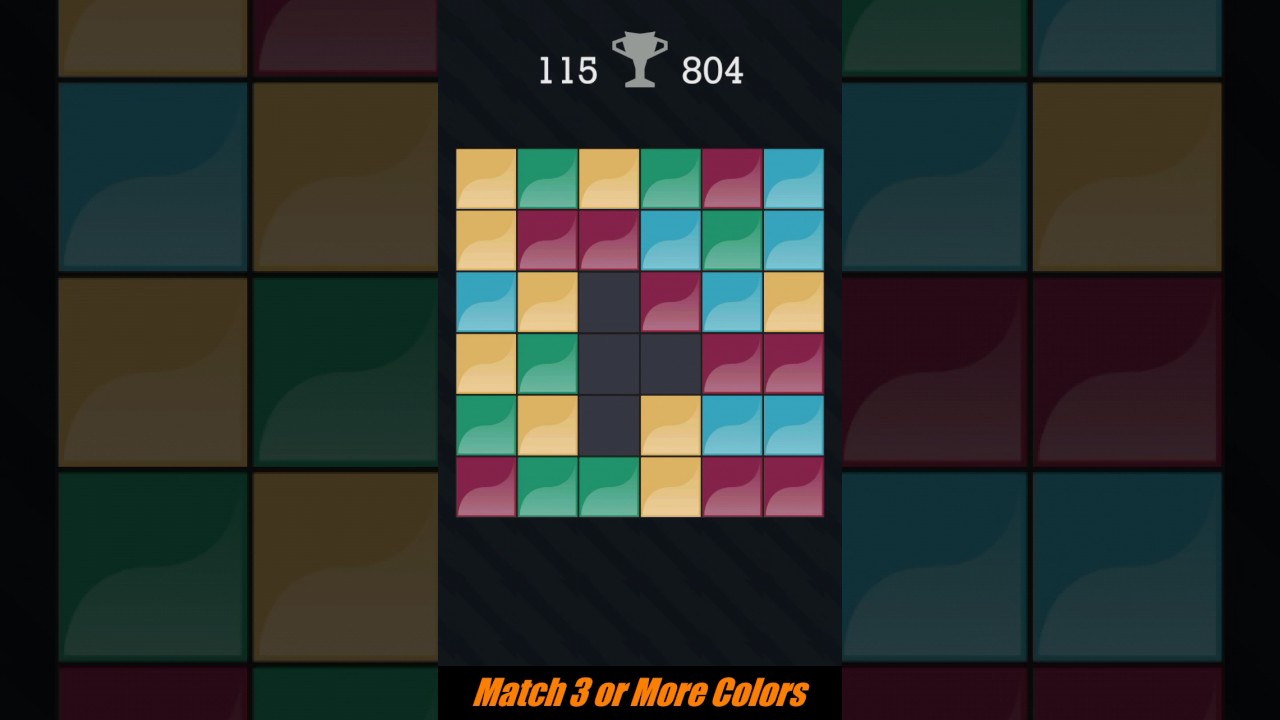 Swipe Grids Color Matching Game Play - YouTube