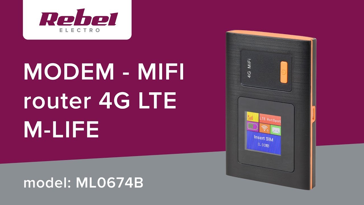 MODEM MIFI, router 4G LTE M-LIFE - UNBOXING - YouTube
