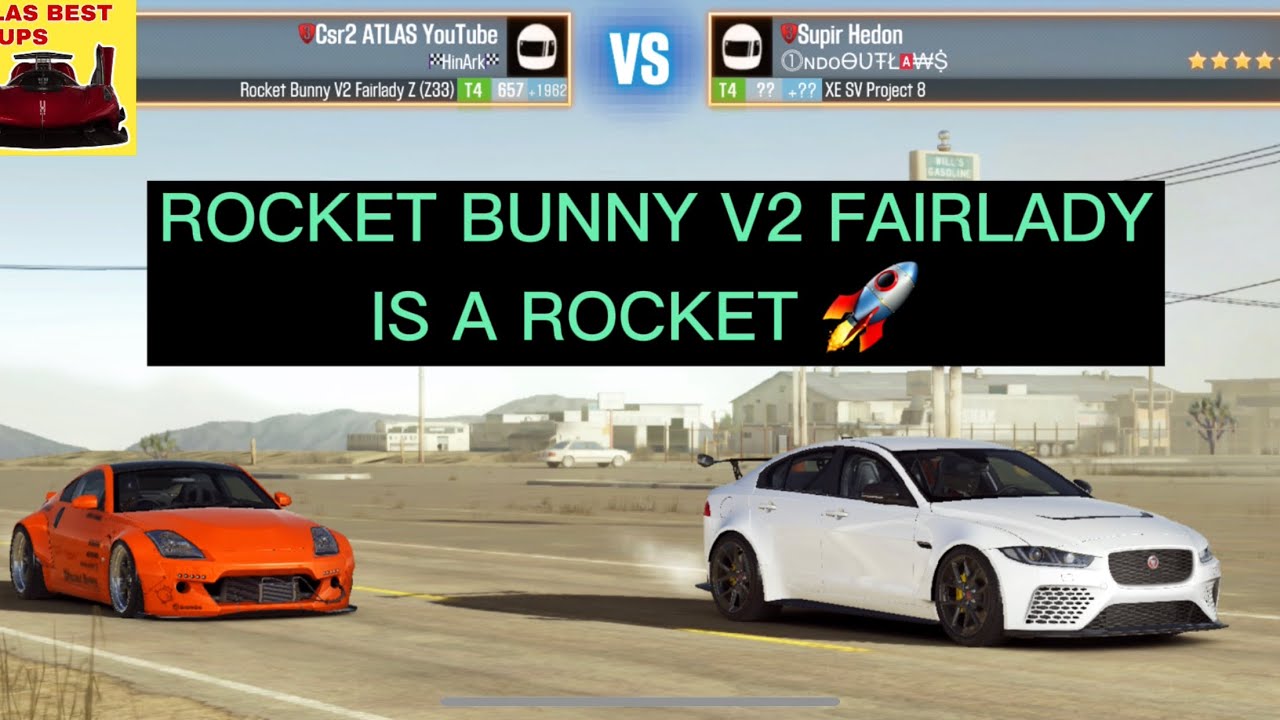 CSR2 ATLAS BEST SETUPS/NISSAN ROCKET BUNNY V2 FAIRLADY z(z33) LIVE ...