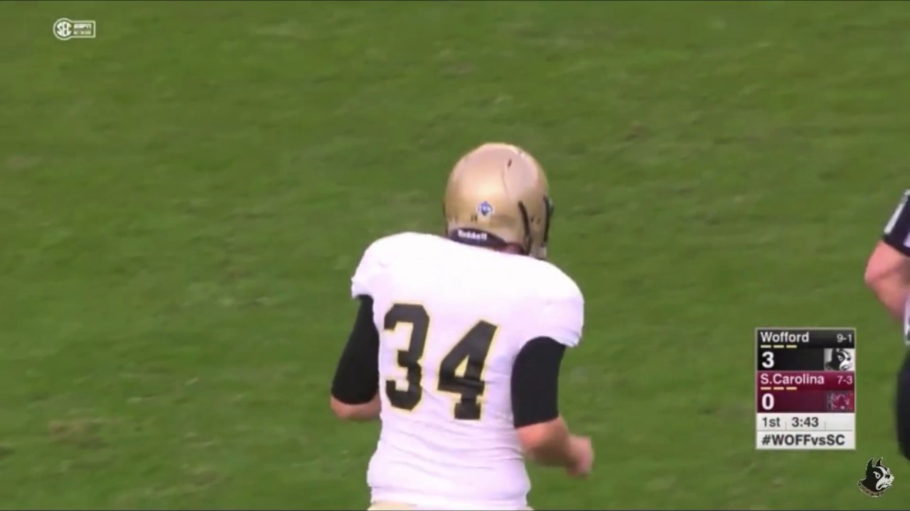 Luke Carter Wofford Kicker/Punter Career Highlights - YouTube