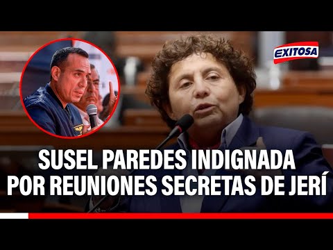 🔴🔵 Susel Paredes manifiesta su indignación tras reunión no oficial de José Jerí